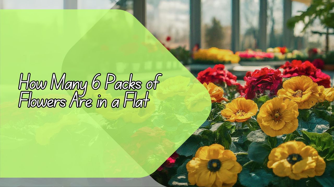 How Many 6 Packs Of Flowers Are In A Flat And How To Choose