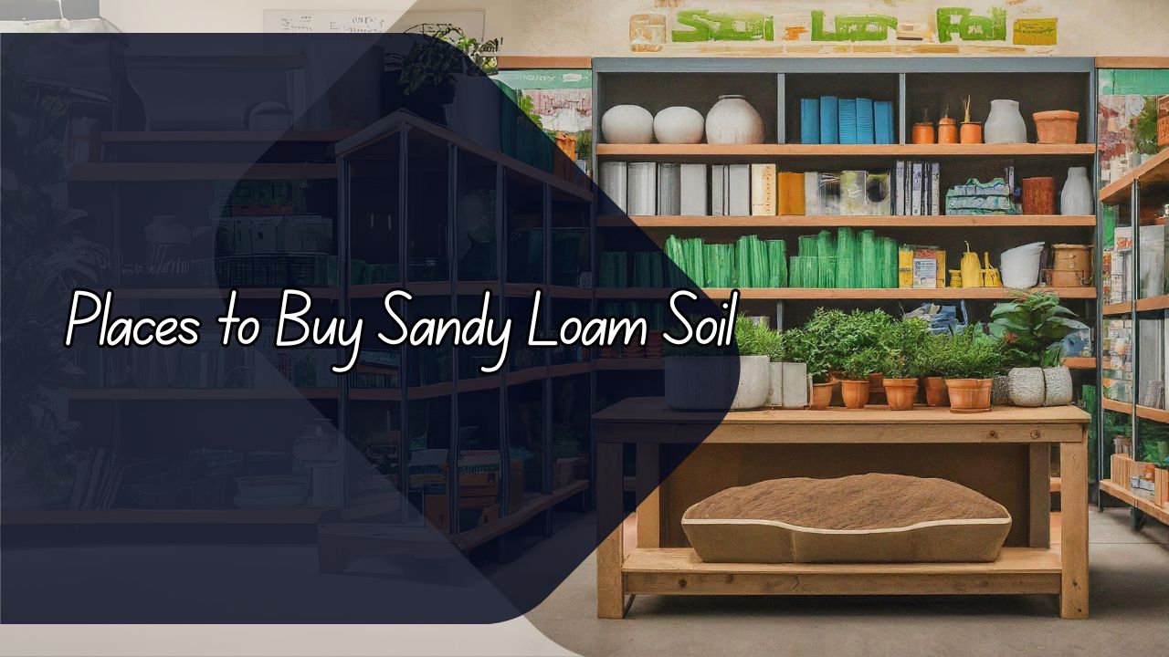 Top 5 Places To Buy Sandy Loam Soil For Your Garden