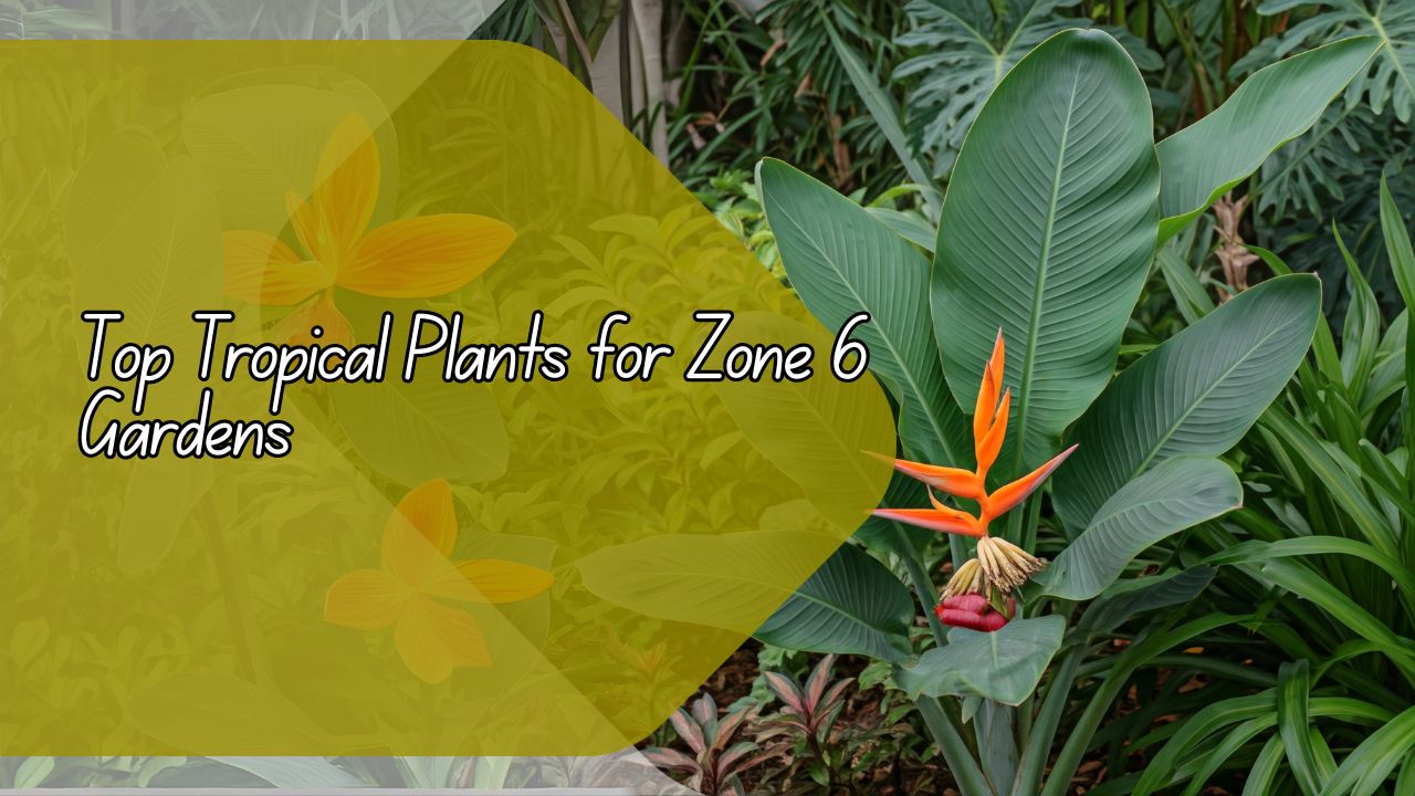 Top Tropical Plants For Zone 6 Gardens